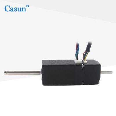 China Casun Nema 8 motor passo-a-passo de eixo especial com codificador 40mN.m 0.6Amp peso leve à venda