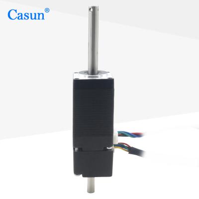 China Casun Nema 8 motor passo-a-passo de eixo especial com codificador 40mN.m 0.6Amp peso leve à venda