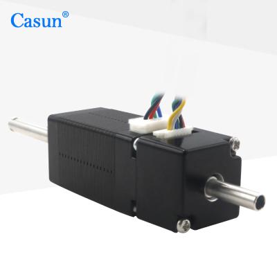 China Casun Nema 8 motor passo-a-passo de eixo especial com codificador 40mN.m 0.6Amp peso leve à venda