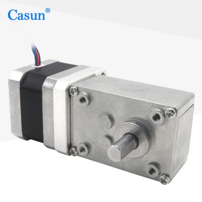 Κίνα Casun Nema 17 Υβριδικός κινητήρας βήματος με μειωτικό ταχυτήτου Worm 270mN.m 2.93V 36/1 αναλογία προς πώληση