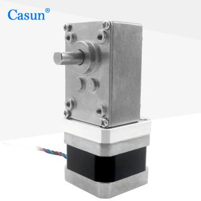 Κίνα Casun Nema 17 Υβριδικός κινητήρας βήματος με μειωτικό ταχυτήτου Worm 270mN.m 2.93V 36/1 αναλογία προς πώληση