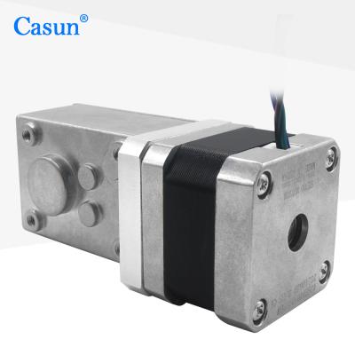 Κίνα Casun Nema 17 Υβριδικός κινητήρας βήματος με μειωτικό ταχυτήτου Worm 270mN.m 2.93V 36/1 αναλογία προς πώληση