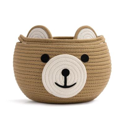 China factory price wowen cotton diaper caddy with animal design diaper caddy top seller for sale