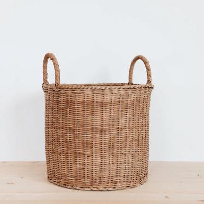 China High quality Eco-friendly Handmade Natural Woven Rattan Basket,Large woven storage baskets for sale