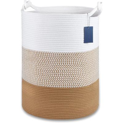 China 2024 new Large Laundry Hamper,Laundry Baskets,Blanket Basket,Tall Basket,Cotton Rope Basket,Woven Laundry Baskets for sale
