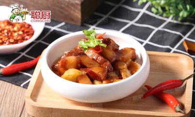 Cina Calore congelato iso per mangiare carne di maiale brasata stufata alimento con le patate in vendita