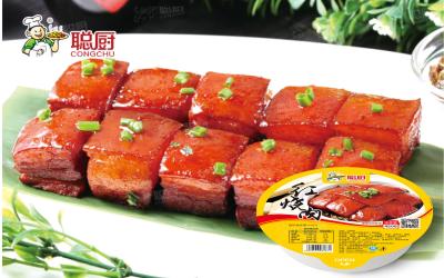 中国 FDAは缶詰にされた煮込まれたポーク レストランの準備ができた食事450gを証明した 販売のため