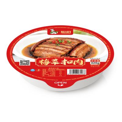 China Barriga de carne de porco assada chinesa congelada GV das refeições Microwavable com vegetais preservados à venda