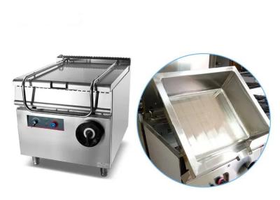 中国 12kw Stainless Steel Tilting Braising Pan Multiple Burners Electronic Ignition Hotel Kitchen 販売のため
