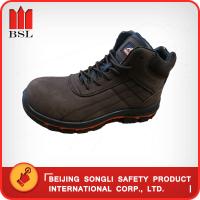 China EN ISO 20345 Steel Toe Safety Shoes SLS-2018B Cow Nubuck Leather Size 37-46 for sale