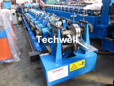 Cina Rotolo del Purlin a forma di m. di C Z U che forma macchina con la perforazione ed il taglio idraulici in vendita