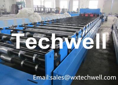 Cina Rotolo idraulico delle mattonelle delle stazioni di tagli 13 - 22 che forma macchina per le mattonelle di tetto del metallo in vendita