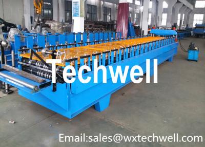 China Painel do telhado/rolo de alta velocidade folha do telhado que forma a máquina com controle do PLC da movimentação Chain à venda