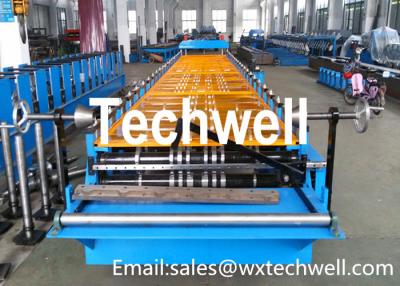 China Painel do telhado/rolo de alta velocidade folha do telhado que forma a máquina com controle do PLC da movimentação Chain à venda