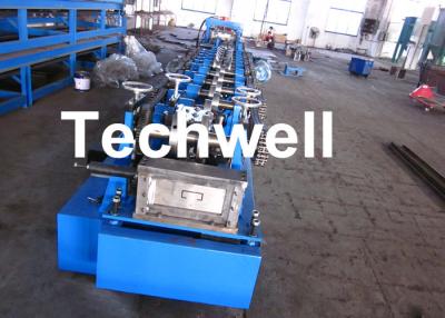 China C Purlin Steel Roll Forming Machine With Hydraulic Punching 17 Forming Stations for sale