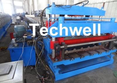 China 18 Forming Stations Automatic Double Layer Forming Machine For Roof Wall Panels With PLC Control for sale