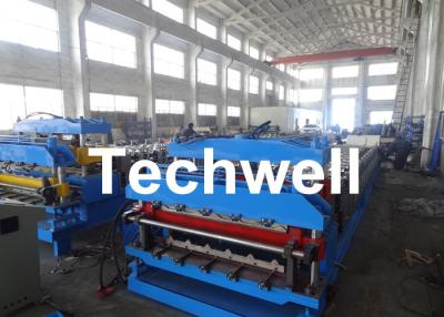 Cina rotolo del pannello del tetto di doppio strato di spessore di 0.8mm - di 0,3 che forma macchina per il rivestimento della parete del tetto in vendita