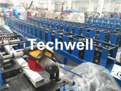 Cina la macchina dell'incanalamento di 0.4-0.8mm per la fabbricazione della discesa di colata rettangolare d'acciaio con ha visto il taglio in vendita
