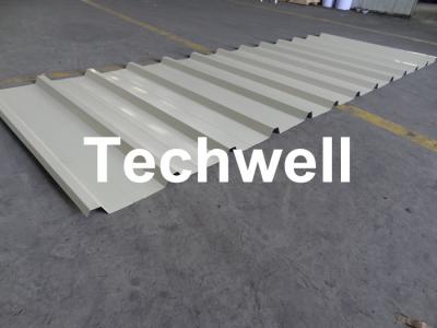 Cina Rotolo dello strato di profilo del tetto del metallo del ferro di asse dell'alto grado 45# che forma macchina con velocità di 0 - 15 m/min in vendita