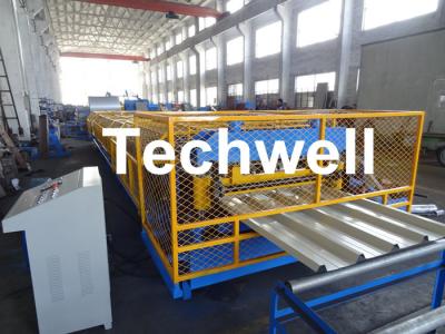 Cina Rotolo dello strato di profilo del tetto del metallo del ferro di asse dell'alto grado 45# che forma macchina con velocità di 0 - 15 m/min in vendita