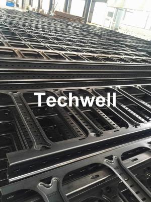 Cina Rotolo d'acciaio del sistema del vano per cavi della scala che forma macchina con il sistema cambiante di dimensione automatica in vendita
