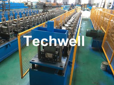 China Rolo de aço da calha de caixa do metal que forma a máquina com controle de frequência do PLC à venda