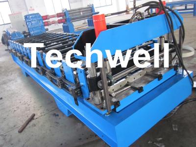 Cina Rotolo dello strato di profilo del pannello del tetto TW-18-271.7-814 che forma macchina con 14 stazioni di formazione in vendita