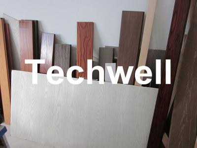 China 0 - 15m/min Frequency Control Wood Embossing Machine With 0.4 - 0.7mm Pattern Depth for sale