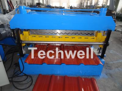 China 18 Forming Stations Roof Panel Roll Forming Machine , Double Sheet Roll Forming Machine for sale