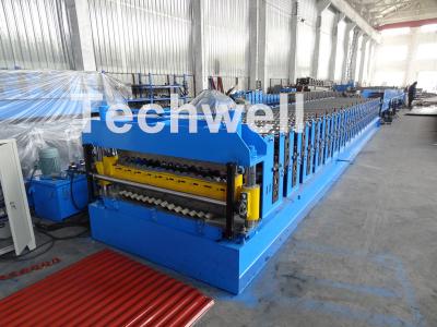 China 18 Forming Stations Roof Panel Roll Forming Machine , Double Sheet Roll Forming Machine for sale