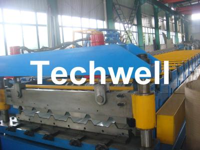 Cina rotolo trapezoidale dello strato del tetto di 1060mm che forma macchina con la lama di taglio di C r 12 in vendita