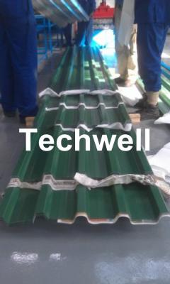 China High Speed Galvanised Roofing Sheet Roll Forming Machine With Hydraulic Cutting for sale