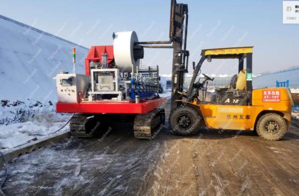 Fragola che coltiva grondaia portatile mobile tipo a cassetta che fa le macchine