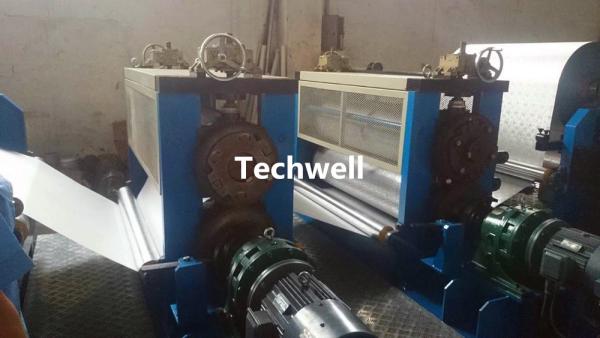 1.0mm Color Steel  Metal Rolling Embossing Press Machine  With Uncoiler And Recoiler