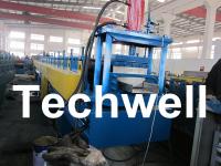 China PLC Controlled Top Hat Channel Profile Cold Roll Forming Machine for sale