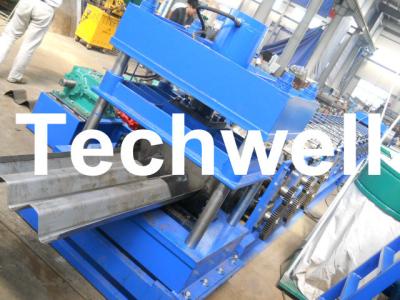 China 15KW Highway Guardrail Roll Forming Machine With 7 Rollers Leveling For W Beam Guardrail for sale