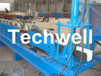 China Box Gutter Roll Forming Machine , Seamless Gutter Machine With Panasonic PLC Control for sale