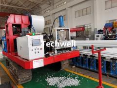 La macchina senza cuciture portatile Caterpillar della grondaia del pomodoro mobile della serra ha montato
