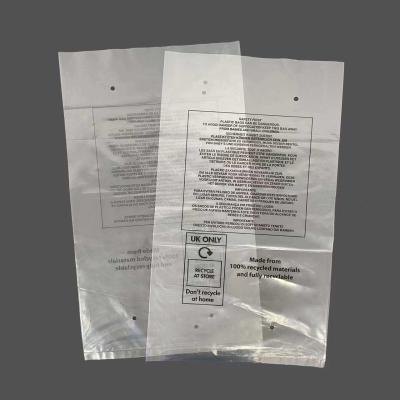 Cina ODM Sacchetti autoadesivi in plastica trasparente riciclata 0,07 0,08 0,09 mm in vendita