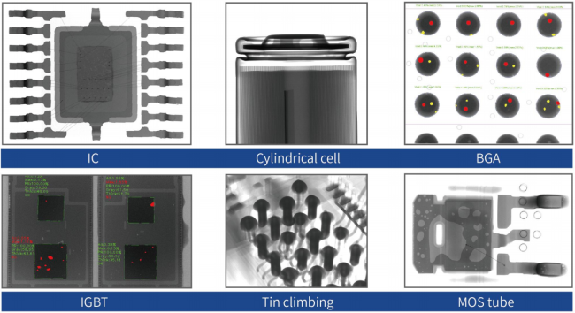 Sample inspection image from Unicomp AX9100max X-ray Machine