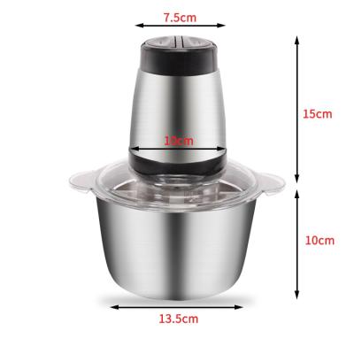 China Vegetable and Meat Chopper Processor Blender Stainles Steel Electric Bowl Chopper Meat Grinder for sale