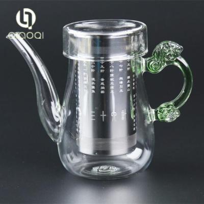 LFGB  400ml heat resist proof glass tea pot