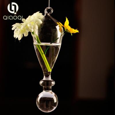 Creative hang special shape garden decoration glass vase handmade
