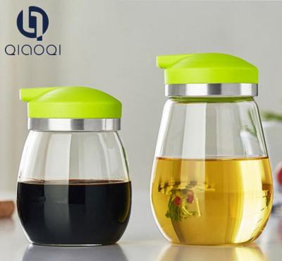 China 2018 customize Glass cruet bottles with plastic cap for sale
