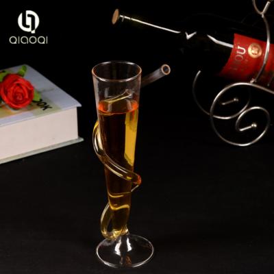 China Unique Design glass wine cup with custom LOGO for sale