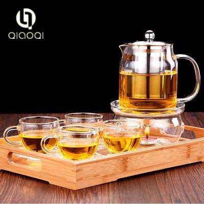 China Different size chinese glass teapot with infuser for sale