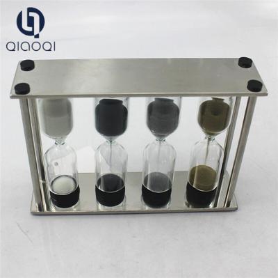 China hot selling 4 in1 metal frame hourglass timer for tea for sale