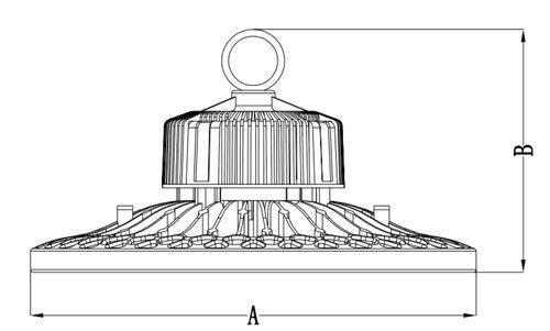 L'alta baia del UFO accende la fabbrica di 100Watt 140LPW/magazzino/campo sportivo dell'interno