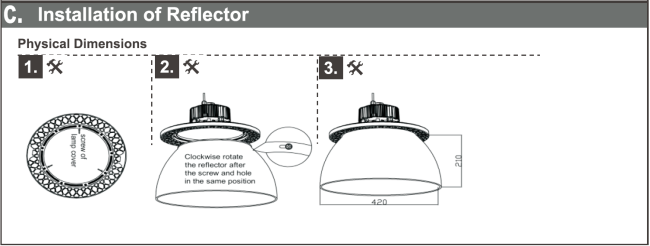 100W UFO LED High Bay Light Die Cast Aluminum Material 5 Years Guarantee