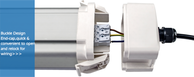 LED Tri Proof Light 20-80 Watt 120/160LPW IP65 1-10V Dimming DALI Control